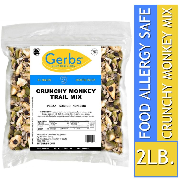 24 LB of Crunchy Monkey Snack Mix - Allergy Friendly Foods - Gerbs