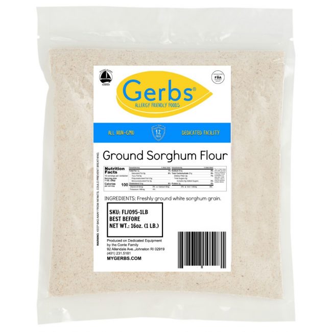 Sorghum Flour - Gluten-Free - Gerbs Allergy Friendly Foods
