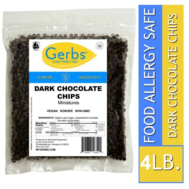 Dark Chocolate Chips - Allergy Friendly Foods - MyGerbs